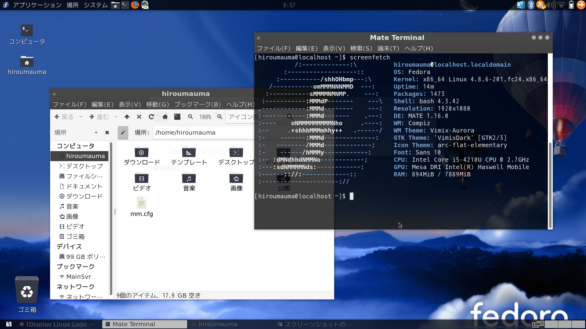 VaioPro11 Win / Fedoraデュアルブート | @Canter